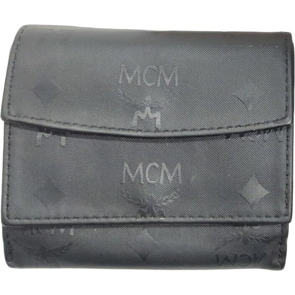 MCM | Bags | 72323h Yv Mcm Wallet Black Leather | Poshmark